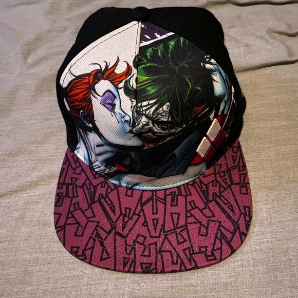 DC Comics | Accessories | Dc Joker And Harley Quinn Hat | Poshmark